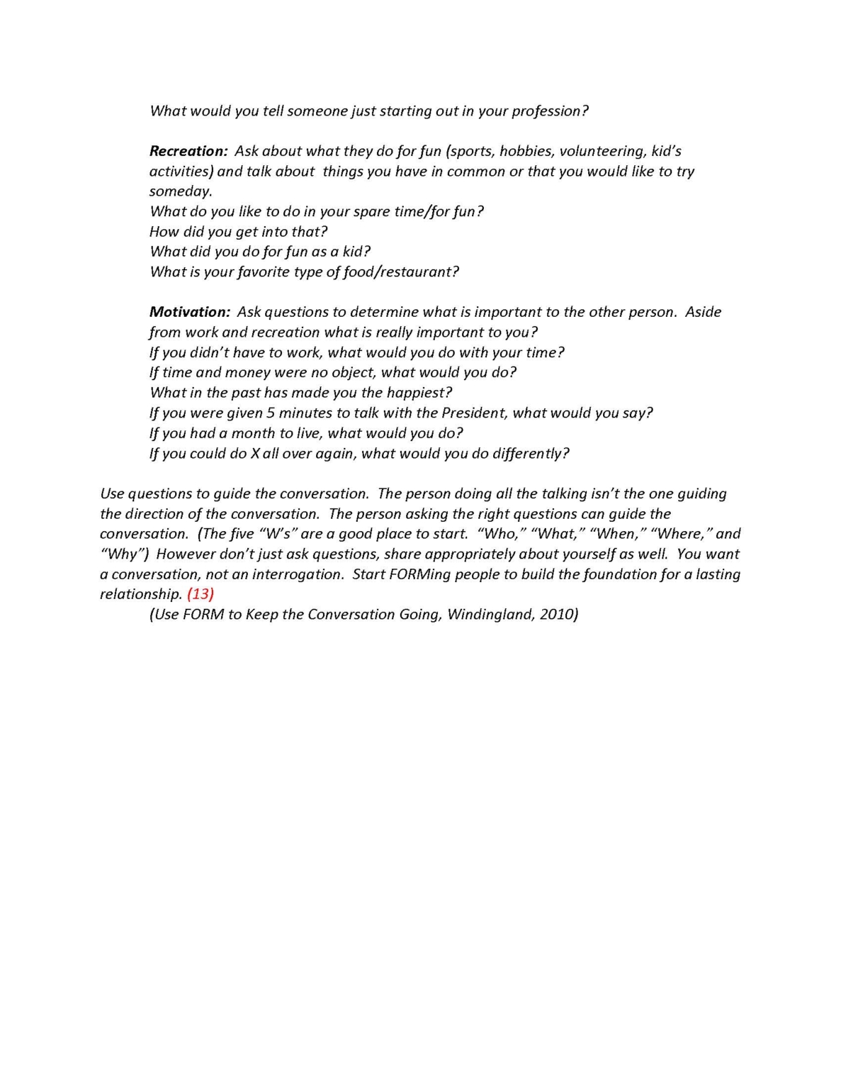 FORM Framework | EMC3 Coaching FORM Framework | EMC3 Coaching